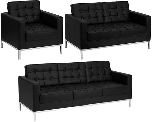 Designer Leather Lobby Seating